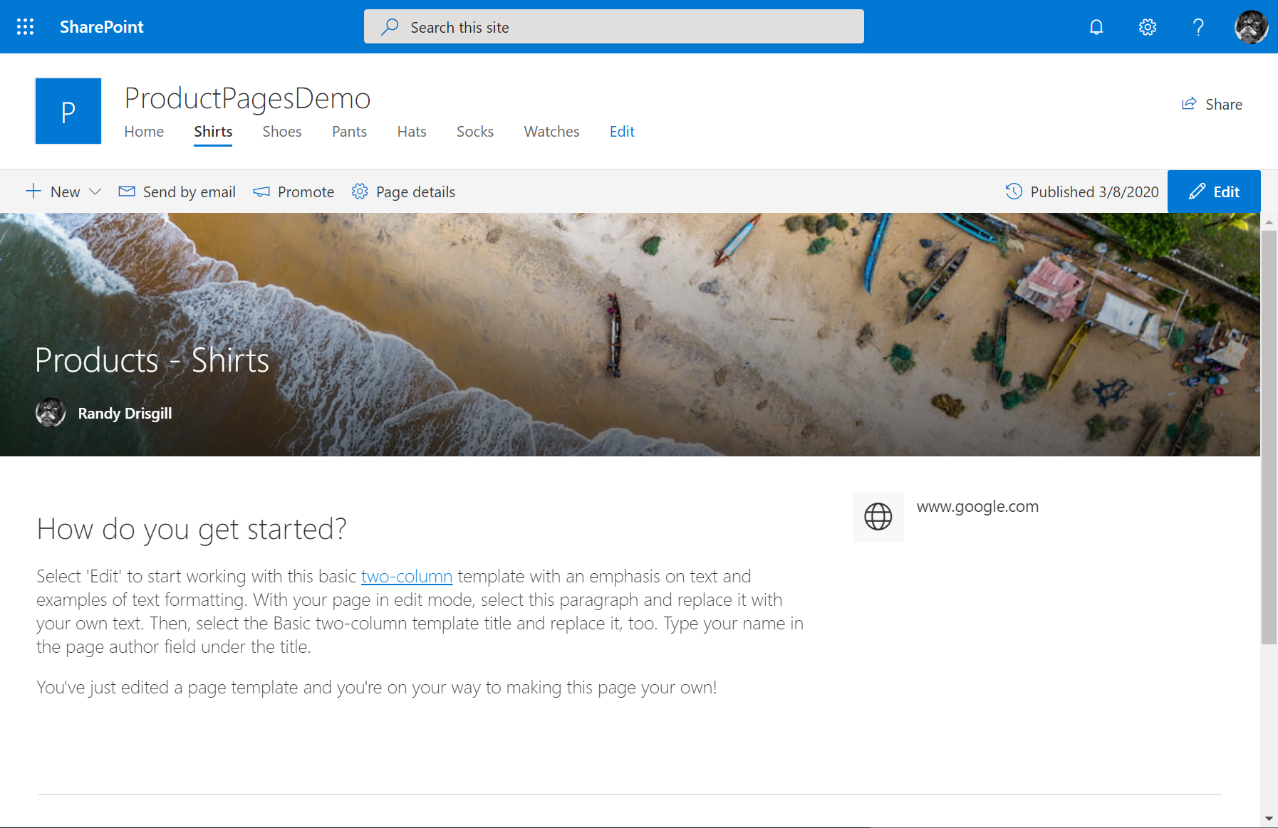 PowerShell: Create SharePoint Online pages from a template and add them ...
